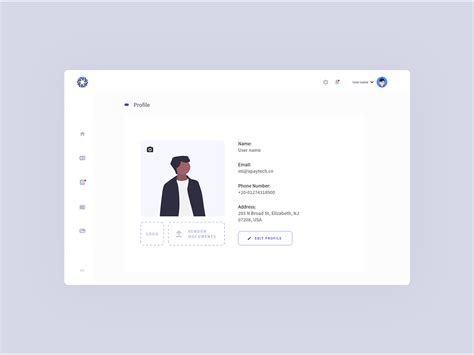 Profile Edit Dashboard By Medo Ismail © On Dribbble