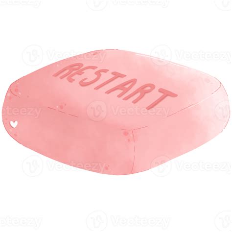 Watercolor Restart Button Icon Illustration Design Work Keyboard