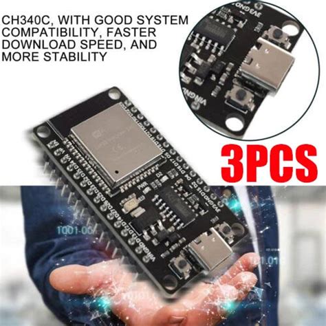 Scheda Di Sviluppo 3 Pz Esp32 Esp32 Devkitc 32 Esp Wroom 32 Nuova