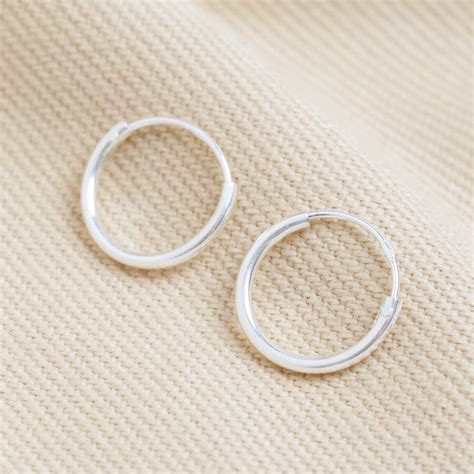 Sterling Silver Small Hoop Earrings