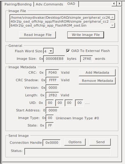 Rtoscc2640r2f Off Chip Oad Out Of The Box Example Invalid Image