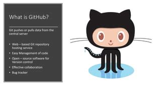 Git Hub Ppt Presentation Pptx Web Development Internet