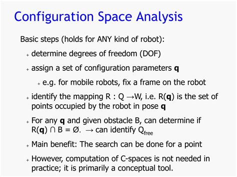 Ppt Robotics Understanding Motion And Configuration Spaces Powerpoint Presentation Id9730948