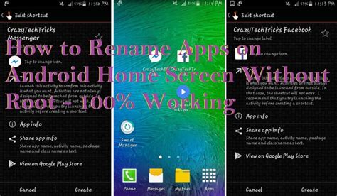 How To Rename Apps On Android Home Screen Without Root Working