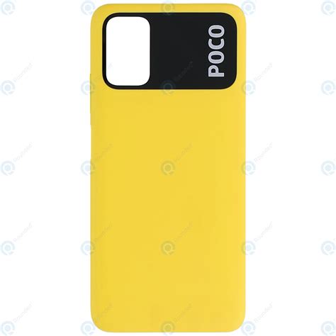 Xiaomi Poco M M J Cg Battery Cover Poco Yellow