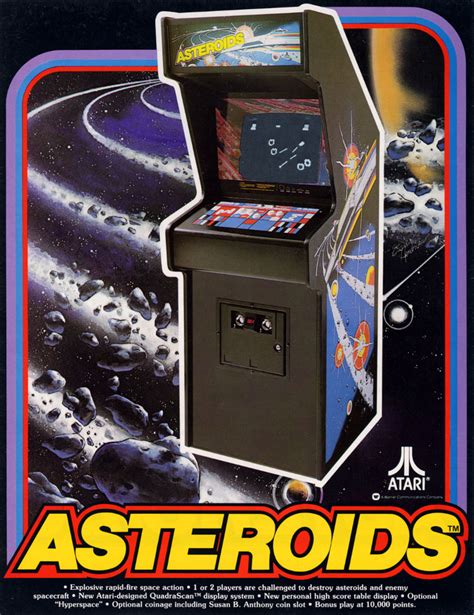 Asteroids Atari Video Game 1979 Usa The Arcade Flyer Archive