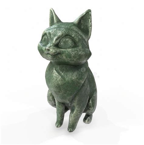Gold Cat Statue 3d Stock Illustrations 211 Gold Cat Statue 3d Stock