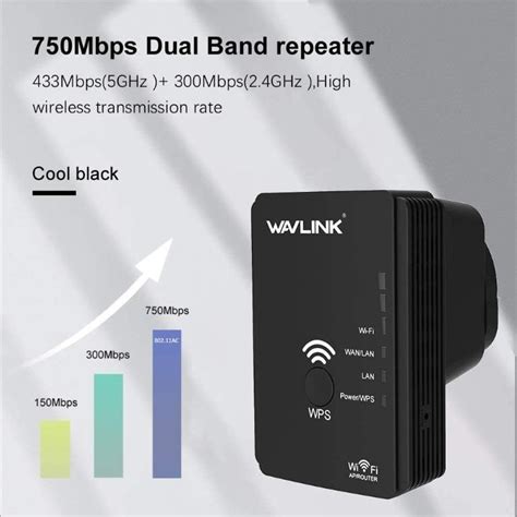 WAVLINK AC750 Wi Fi Extender Dual Band Wifi Booster Wireless Router Extender Wireless