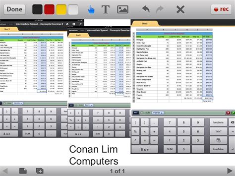 Spreadsheet Exercises Conan Lims Digital Portfolio