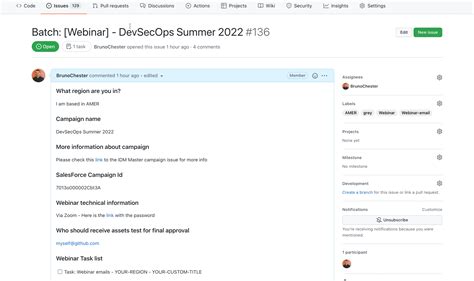 Batch Webinar · Issue 189 · Florzinha Inctestrepo · Github