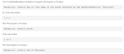 Solved Dateofyearh Declare Two Exception Classes