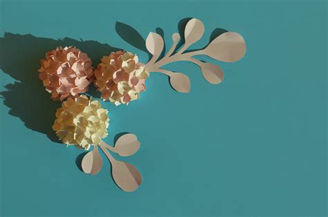 아름 다운 큰 종이 꽃입니다 휴가를 위한 세련된 인테리어와 인테리어의 벽 디자인의 배경입니다 꽃 나무에 대한 스톡 사진 및 기타 이미지 Istock