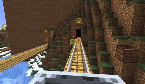 Scary Minecraft Ride Minecart Youtube
