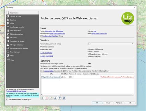 Extension Lizmap Server · Issue 14 · 3lizqgis Lizmap Server Plugin