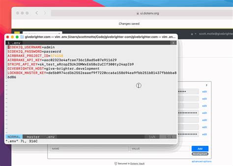 Sync Env Files Dotenv