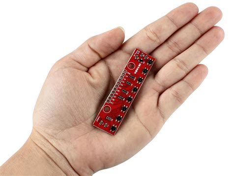 Sensor De Refletância Digital Similar Qtr 8rc Com 8 Sensores Infravermelhos De Linha Usinainfo