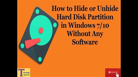 How To Do Hard Disk Partition Hide Learn Harddisk Partition Hide Gujarati Youtube