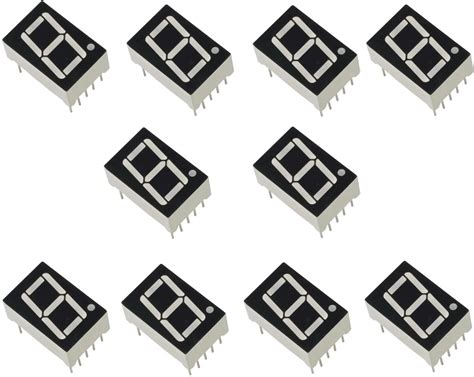 10x1 Digit 7 Segment Display Common Cathode Robodo