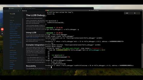 Using The Lldb Debugger For C Programs Part 1 Youtube