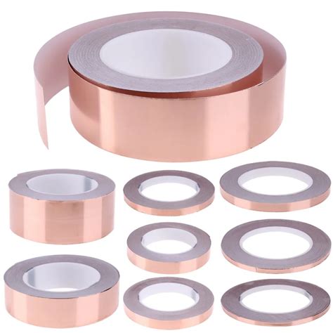 30 Meters Single Side Conductive Copper Foil Tape Strip Adhesive EMI Shielding Heat Resist Tape