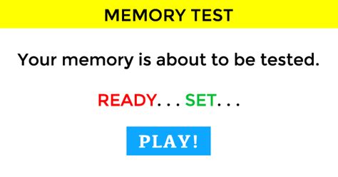 Find Out How Good Your Memory Is With This Interactive Test MyDailyQuizz