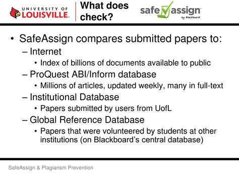 Ppt Safeassign And Plagiarism Prevention Powerpoint Presentation Id 1395963