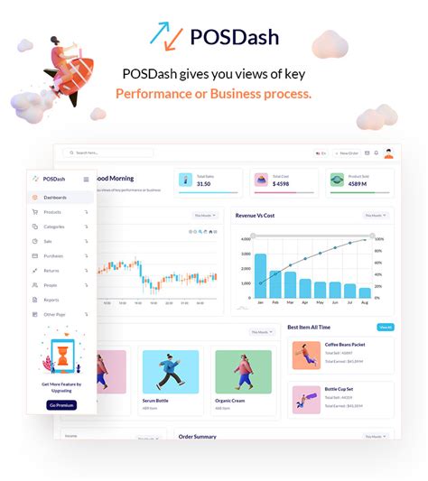 VueJS HTML Inventory Admin Template PoSDash Iqonic Design