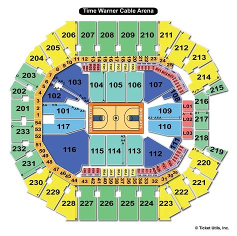 Spectrum Center Charlotte Nc Seating Chart View