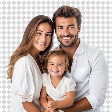 Una Joven Familia Feliz Aislada En Formato De Archivo PSD De Fondo Transparente Archivo PSD