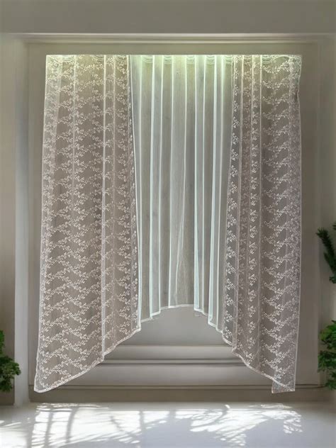 Купити Тюль арка молочно пудрова на тасьмі комбінована в інтернет магазині Тюль Де Штор