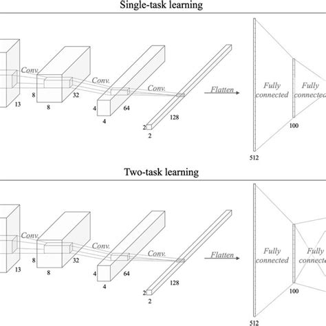 Neural Network Architecture Of Single‐task And Two‐task Learning
