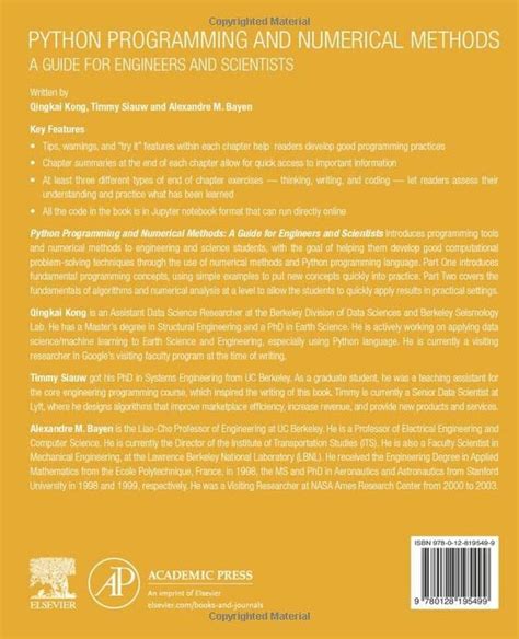 python programming and numerical methods a guide for engineers and