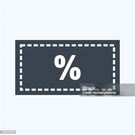 아이콘 할인 디지털 웹 기호에 적합합니다 글리프 스타일 편집 가능한 간단한 디자인 디자인 템플릿 벡터 간단한 기호 그림 가격에 대한 스톡 벡터 아트 및 기타 이미지 Istock