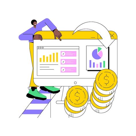 Premium Vector Data Monetization Abstract Concept Vector Illustration