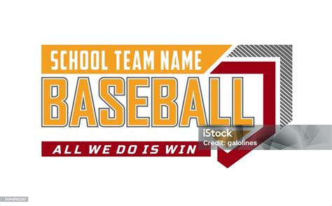 흰색 배경에 격리된 야구팀 디자인 학교 정신 셔츠 스포츠 팬 엠블럼 Championship에 대한 스톡 벡터 아트 및 기타 이미지 Championship T 셔츠