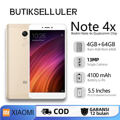 Jual Hp Xiaomi Note X Redmi X Gb Android Smartphone Shopee Indonesia