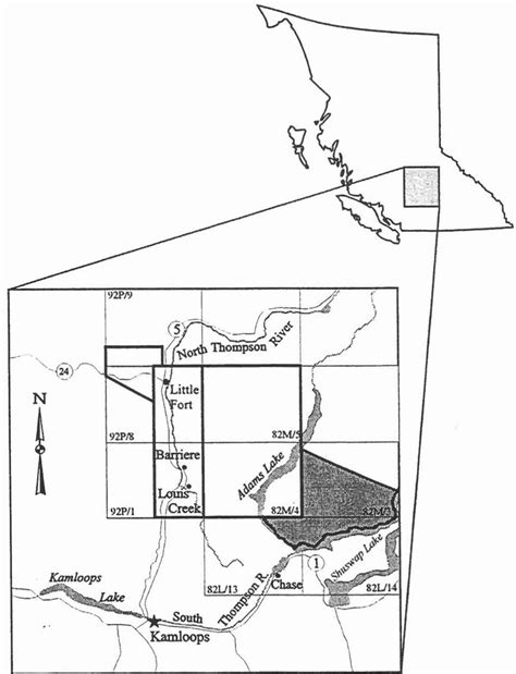 Location Of The 1998 Till Geochemistry Survey In South Central British Download Scientific