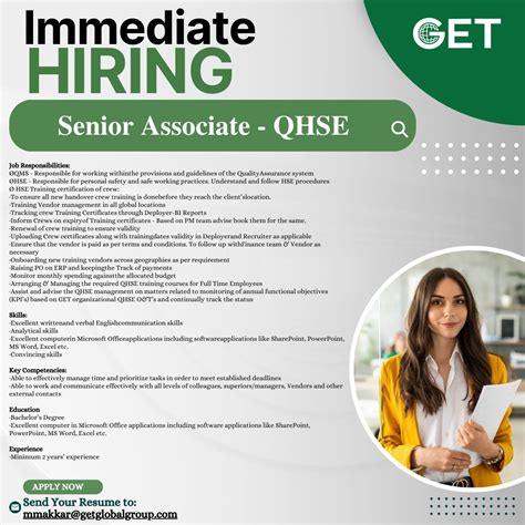 Meenakshi Makkar On Linkedin Hiring Qhse Trainingcertification Gurgaonhiring Immediatejoiner…