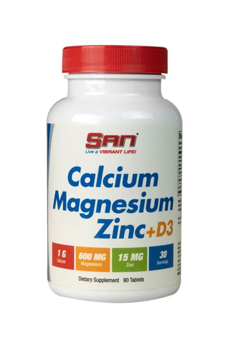 Витаминно-минеральный комплекс SAN Calcium Magnesium Zinc + Vit D3 (90 ...
