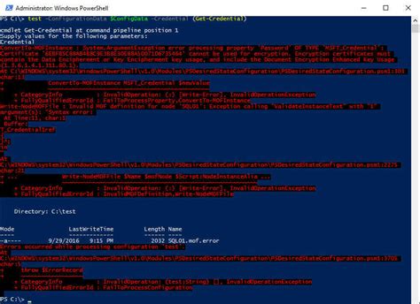 Create A Certificate To Encrypt Mof Passwords Thats Compatible With Dsc In Powershell Version 5