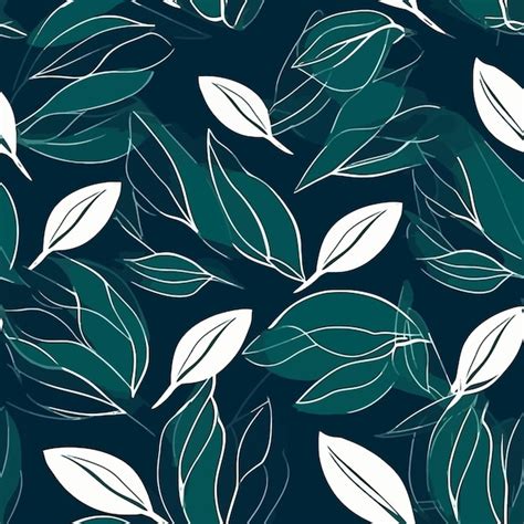 Premium Vector Leaf Seamless Pattern