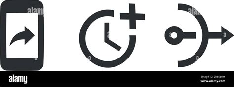 Set Of 3 Icons Communication Vector Illustration Of Thin Line Icons Outline Isolated Signs