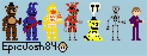 I Made The Fnaf Characters In The Ness 8 Bit Style R Fivenightsatfreddys