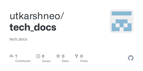 Github Utkarshneo Tech Docs Tech Docs