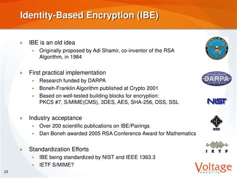 Ppt Identity Based Encryption Technology Overview Powerpoint