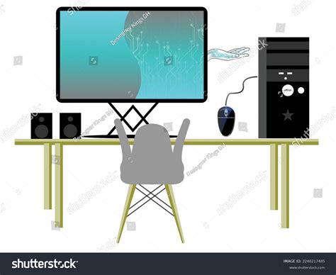 Computer Screen Vector Art Icons Graphics Stock Vector Royalty Free 2240217485 Shutterstock