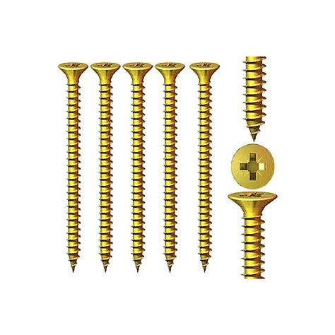 780 X Assorted Pozi Countersunk Screws Goldstar Yellow Passivated Twin