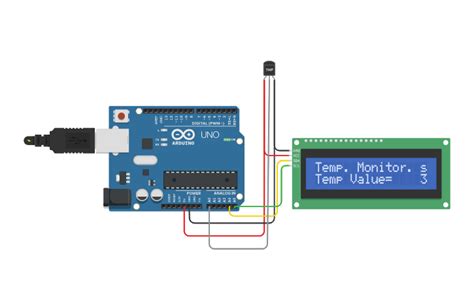 Circuit Design Temperature Control System Tinkercad