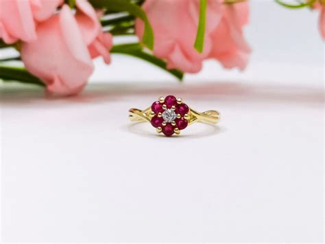Gold Ring 10k Ruby Tr7382 Paragon Worldwide 888 Co Ltd