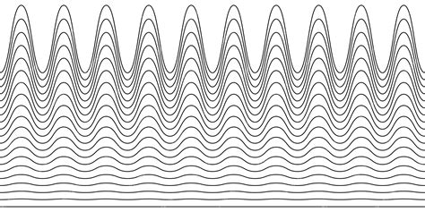 Premium Vector A Collection Of Wavy Zigzag Horizontal Wiggly Lines Seamless Borders